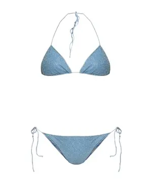 Oseree Glitter-detailing Bikini - Blue