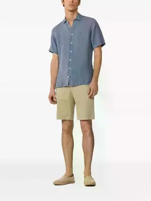 HACKETT LONDON Short-sleeve Linen Shirt