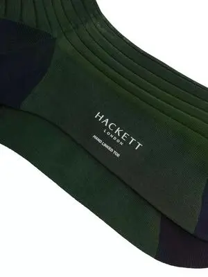HACKETT LONDON Ribbed-knit Socks