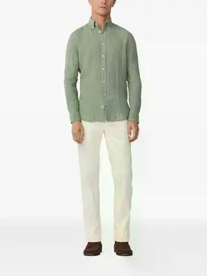 HACKETT LONDON Brompton Button-down Linen Shirt