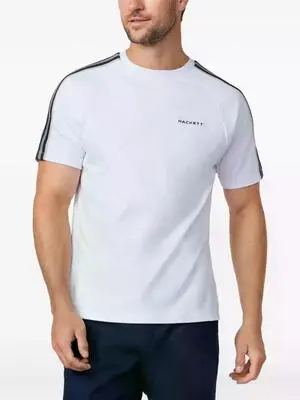 HACKETT LONDON Tape-detail Raglan-sleeve T-shirt - White