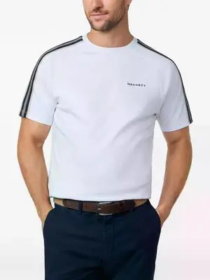 HACKETT LONDON Tape-detail Raglan-sleeve T-shirt