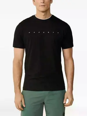 HACKETT LONDON Logo-print T-shirt - Black