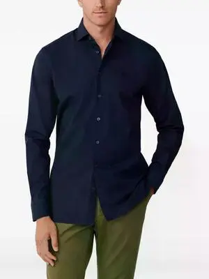 HACKETT LONDON Kent-collar Shirt - Blue
