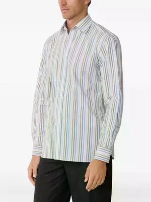 HACKETT LONDON Bengal-stripe Pimlico-collar Shirt