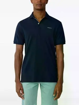 HACKETT LONDON Logo-embroidered Swim-trim Polo Shirt - Blue