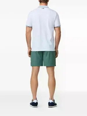 HACKETT LONDON Tipped Jacquard-detail Polo Shirt