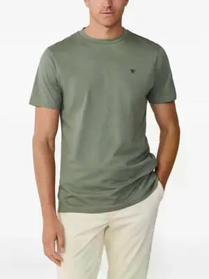 HACKETT LONDON Logo-embroidered Cotton T-shirt - Green