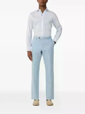 HACKETT LONDON Button-down Striped Cotton Shirt