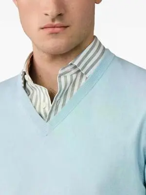 HACKETT LONDON V-neck Elbow-patch Sweater