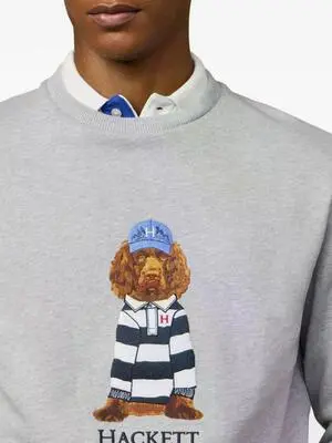 HACKETT LONDON Cotton Terry Knit Crew Neck Sweater