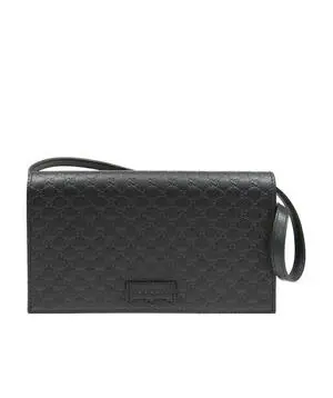 Gucci Monogram Embossed Flap Shoulder Bag