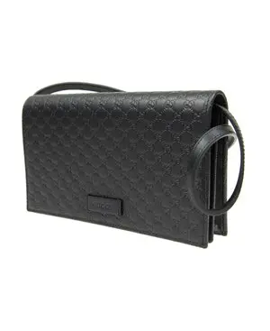 Gucci Monogram Embossed Flap Shoulder Bag