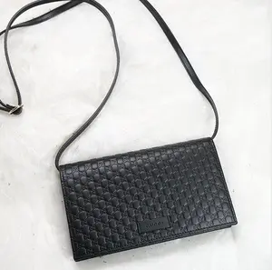 Gucci Monogram Embossed Flap Shoulder Bag