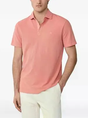HACKETT LONDON Garment-dyed Pique-knit Polo Shirt - Pink