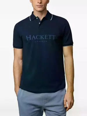HACKETT LONDON Logo-embroidered Polo Shirt - Blue