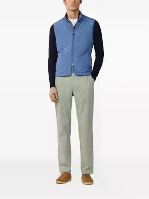 HACKETT LONDON Windsor Zip-up Gilet - Blue