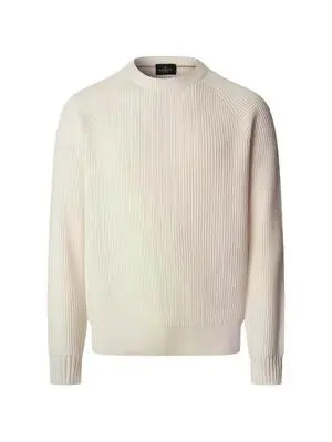 HACKETT LONDON Raglan-sleeve Crew-neck Cotton Jumper - Neutrals
