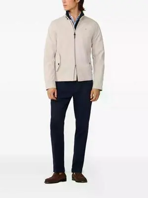 HACKETT LONDON Logo-embroidered Harrington Jacket
