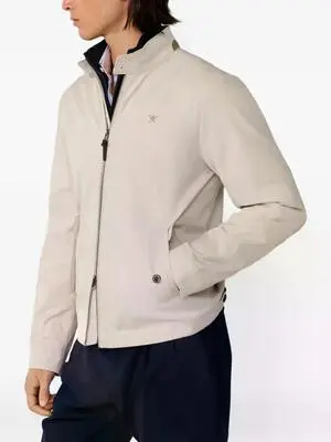 HACKETT LONDON Logo-embroidered Harrington Jacket
