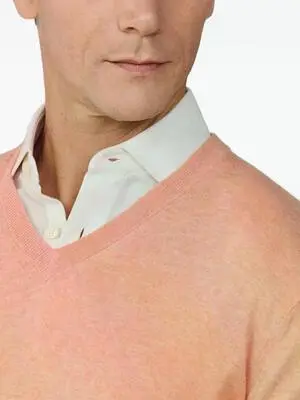 HACKETT LONDON V-neck Elbow-patch Sweatshirt