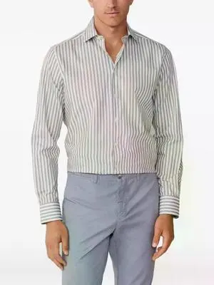 HACKETT LONDON Bengal Melange Stripe Shirt - Green