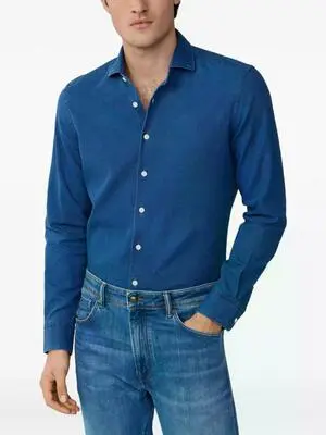 HACKETT LONDON Textured Denim Shirt