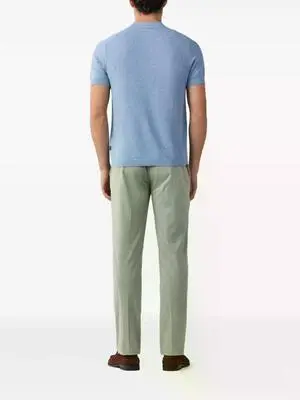 HACKETT LONDON Short-sleeve Knitted Cotton Polo Shirt
