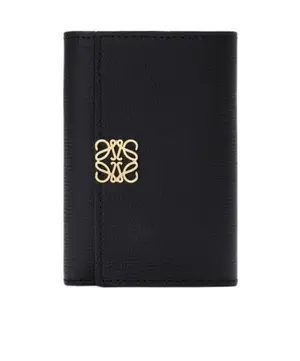 Loewe Anagram Small Vertical Wallet - Black/gold