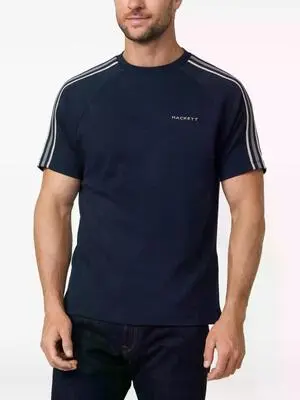 HACKETT LONDON Tape-detail Short-sleeve T-shirt - Blue