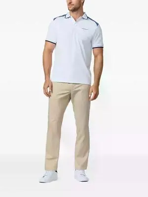 HACKETT LONDON Colour-block Embroidered-logo Polo Shirt