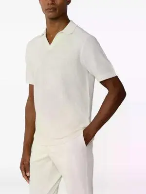 HACKETT LONDON Short-sleeve Knitted Cotton Polo Shirt