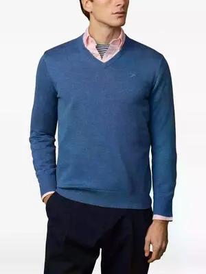 HACKETT LONDON V-neck Sweater - Blue