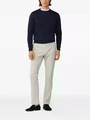 HACKETT LONDON Embroidered Crew-neck Sweater