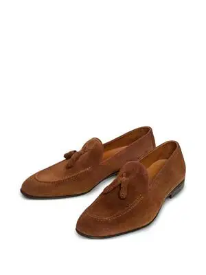 HACKETT LONDON Regal Tassel-detail Suede Loafers