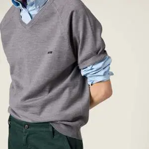 Miu Miu Wool V-neck Short-sleeve Sweater