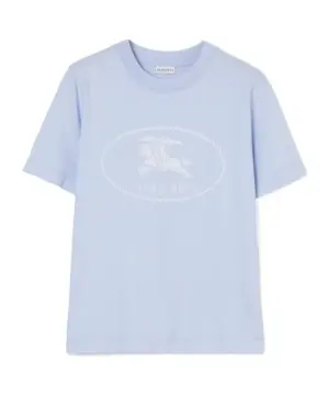Burberry Burberry Embroidered Knight Logo T-Shirt Jacaranda