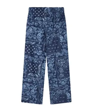 Emporio Armani Paisley Print Trousers - Blue