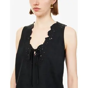 Rails Cornelia Sleeveless Broderie Trim Top