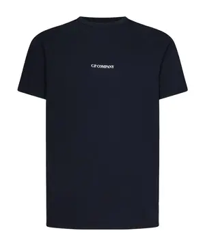 C.P. COMPANY Logo-print Cotton T-shirt - Black