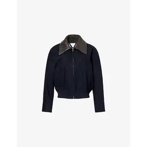 Bottega Veneta Detachable-collar Cotton Jacket