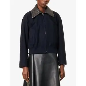 Bottega Veneta Detachable-collar Cotton Jacket