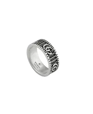 Gucci Double G Sterling Silver Ring