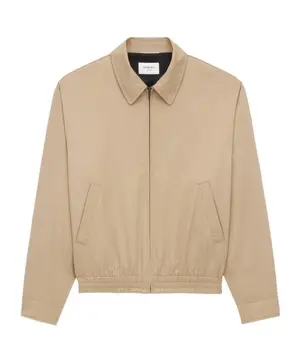 Saint Laurent Zip-up Short Jacket - Shell Beige