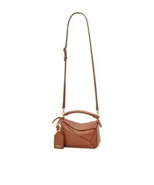 Loewe Mini Featherlight Puzzle Bag - Walnut
