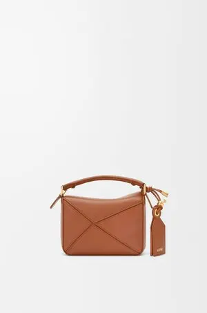 Loewe Mini Featherlight Puzzle Bag - Walnut