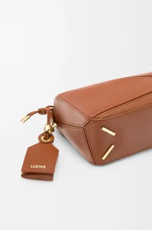 Loewe Mini Featherlight Puzzle Bag - Walnut