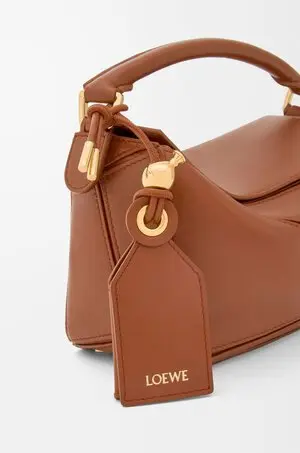 Loewe Mini Featherlight Puzzle Bag - Walnut