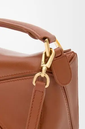 Loewe Mini Featherlight Puzzle Bag - Walnut