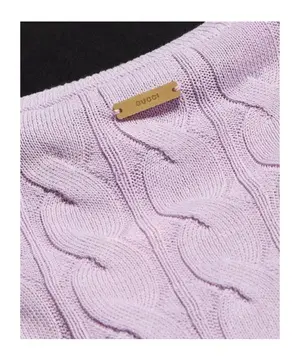 Gucci Braided Cotton Blend Cardigan With Lace Trim